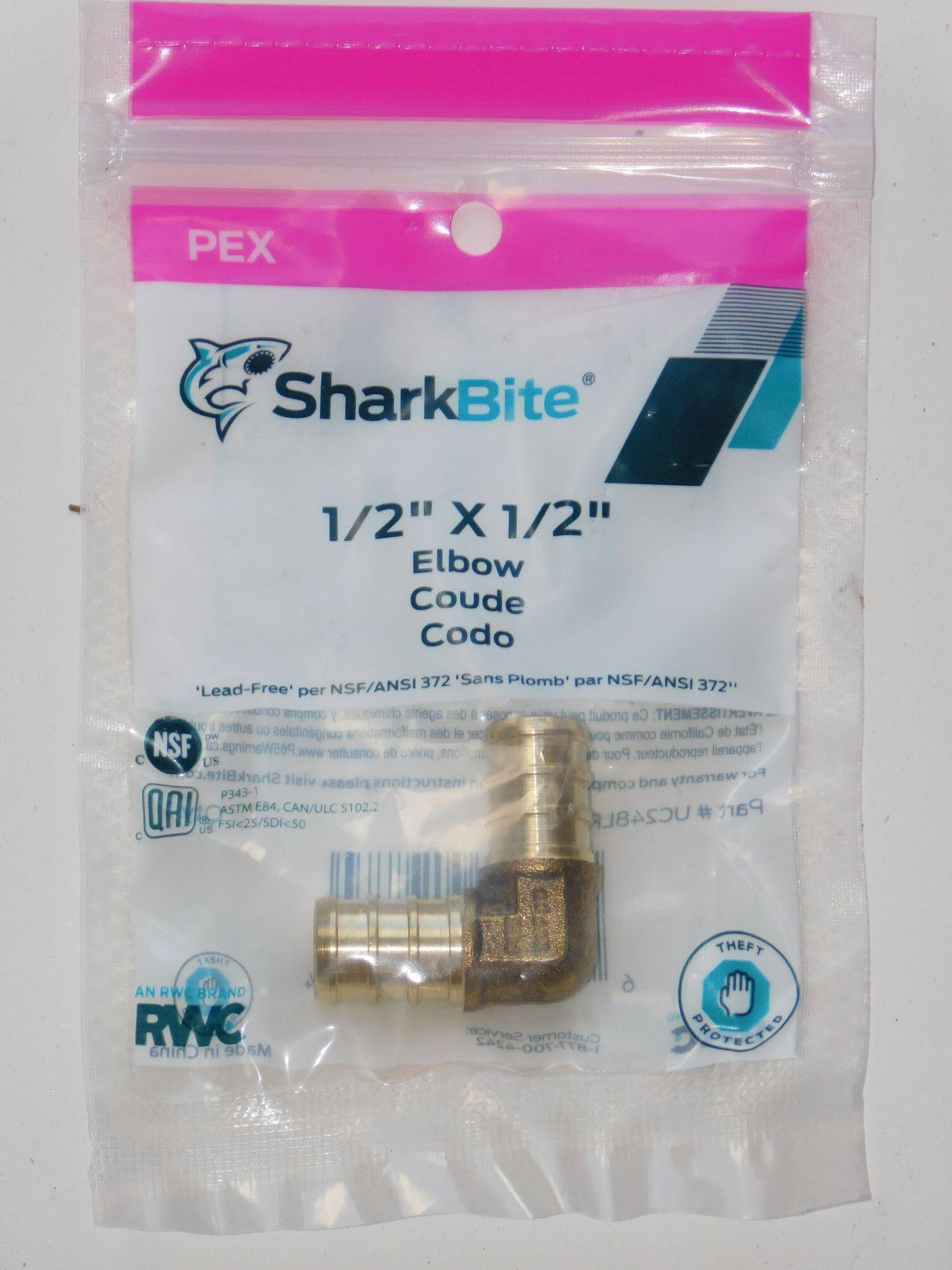 Pex Shark Bite 1/2"x1/2" Elbow (6 pack) - Suns of Texas